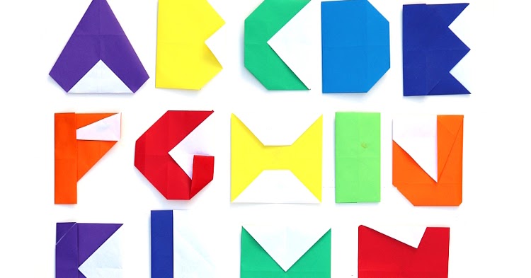 HOW TO MAKE AN ORIGAMI ALPHABET. | Gathering Beauty