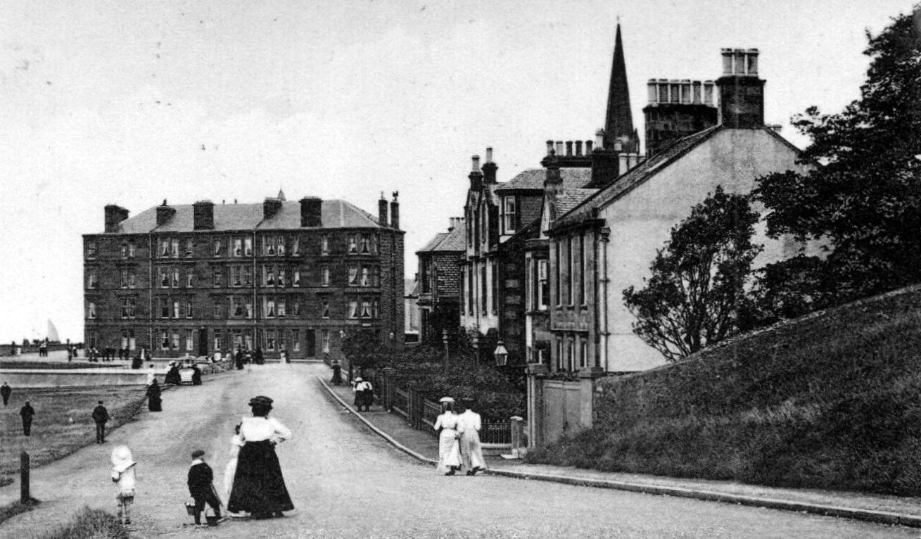 Tour Scotland: Old Photograph South Shore Road Largs Ayrshire Scotland