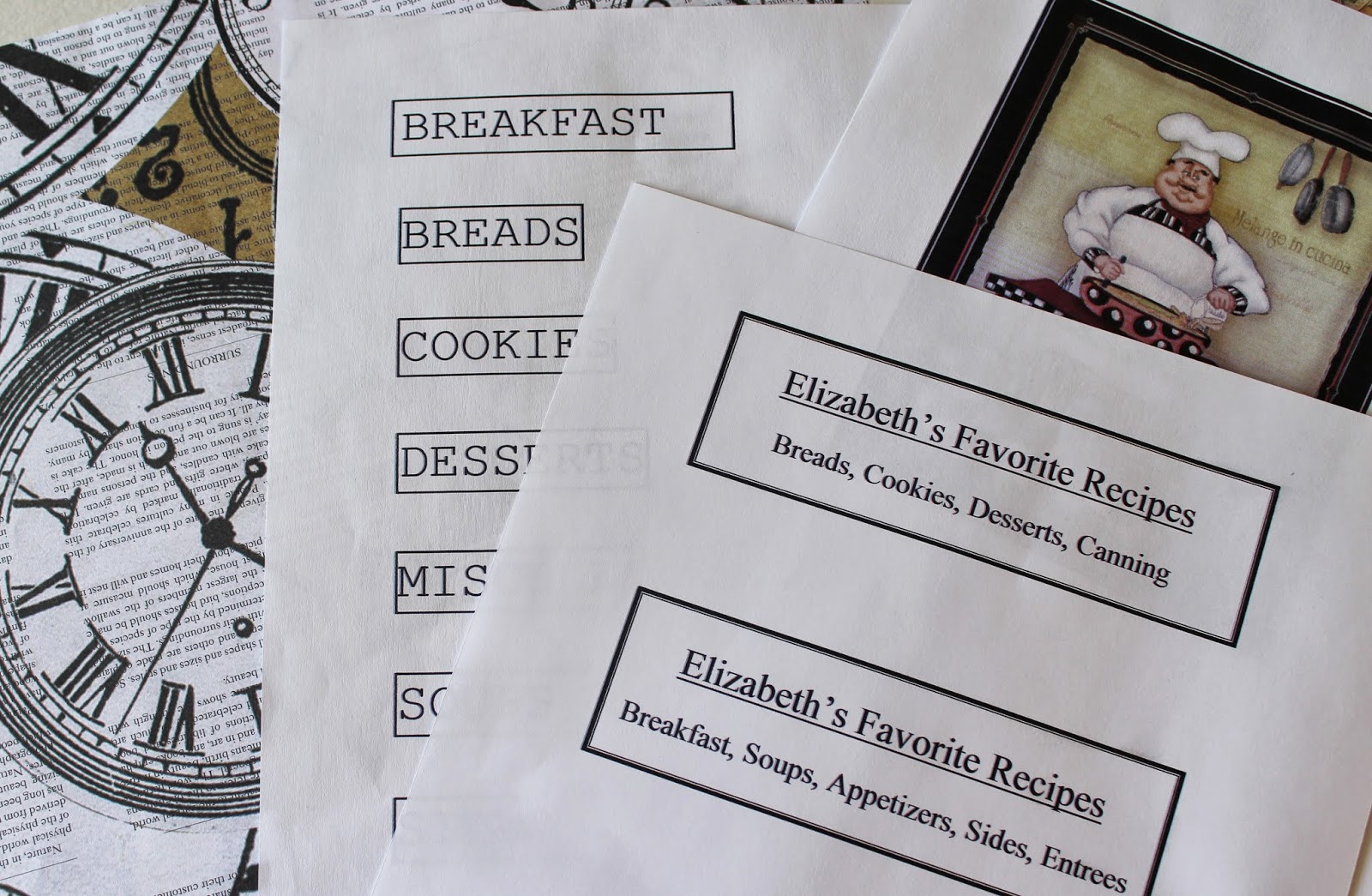 Ohio Thoughts: Cookbook Scrapbook