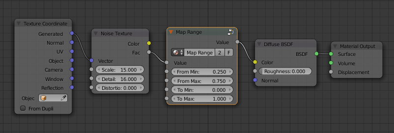 Blender Cycles: Map Range Node for Materials