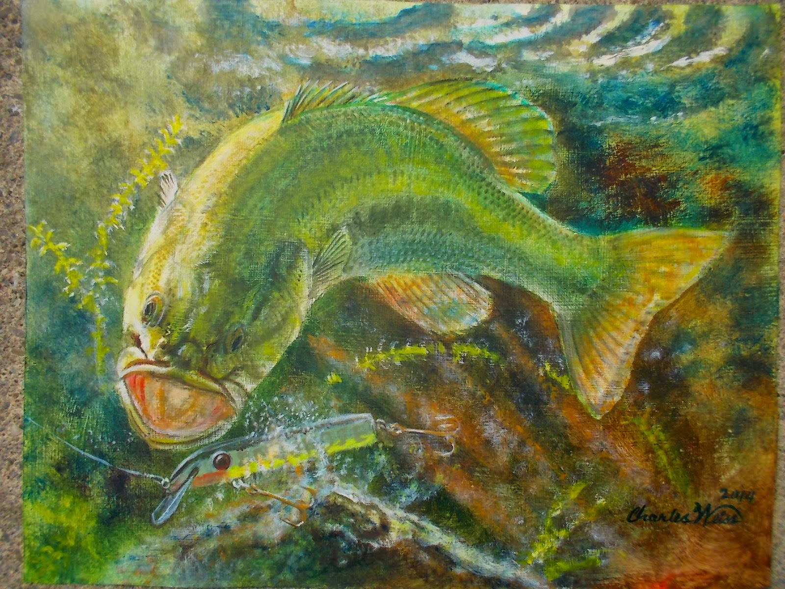 CHARLES WEISS ART: Kicking Up Dust new Acrylic Painting Artwork ...