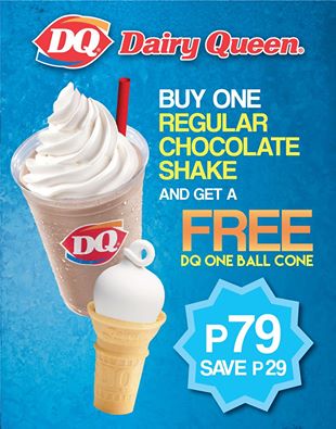Manila Shopper: Dairy Queen FREE DQ One Ball Cone Promo: July 2016 # ...