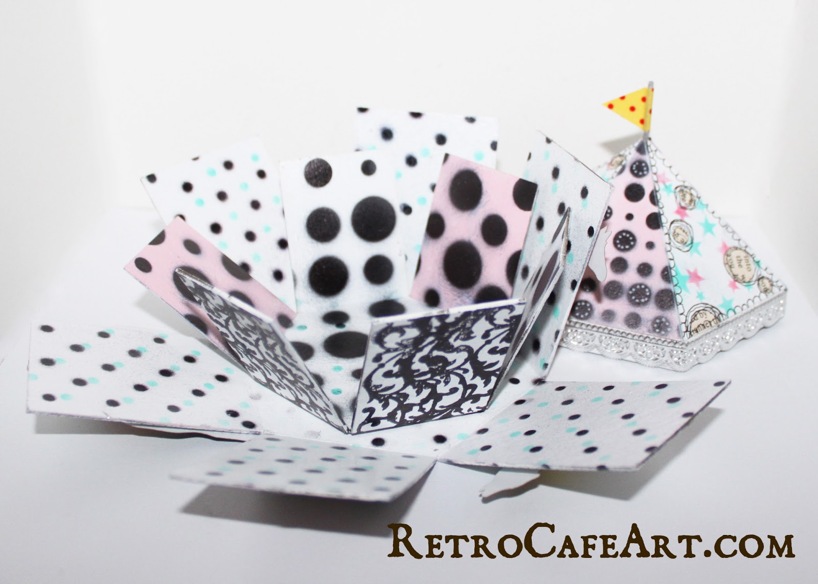 Retro Café Art Gallery: New Victorian Exploding Carousel Box, New Washi Tape (+ a sale), and More!