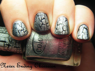 Never Ending Obsession: Color Club Broken Tokens - Silver Fracture