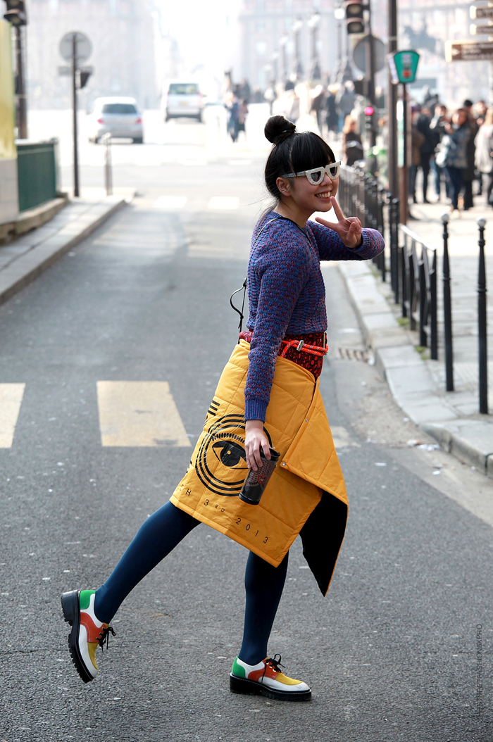 Thestreetfashion5xpro: In the Street...Before and after Kenzo, Paris ...