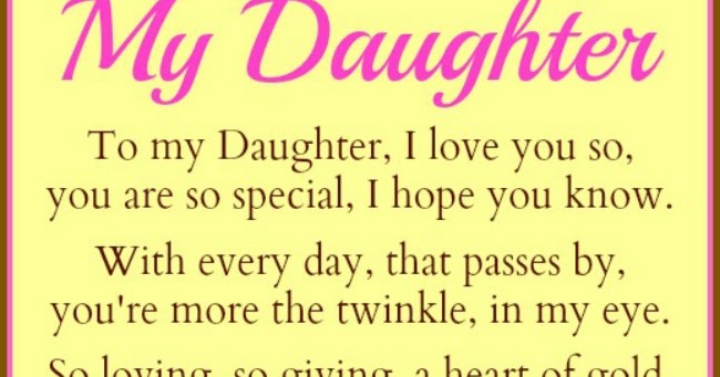 Daveswordsofwisdom.com: A Daughters Poem