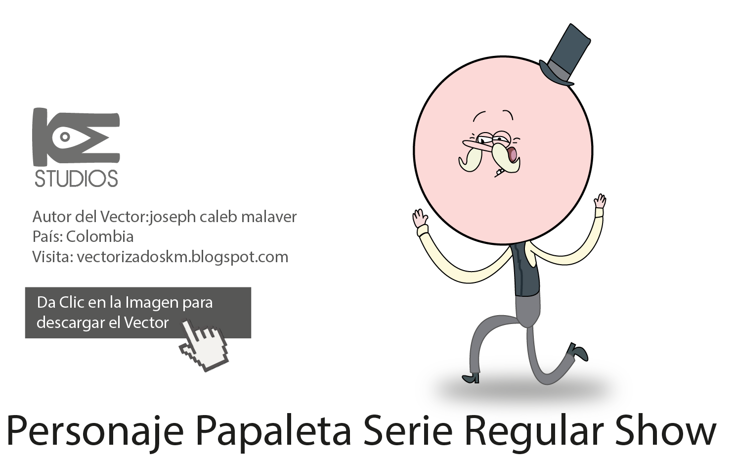 Personaje Papaleta Serie Regular Show