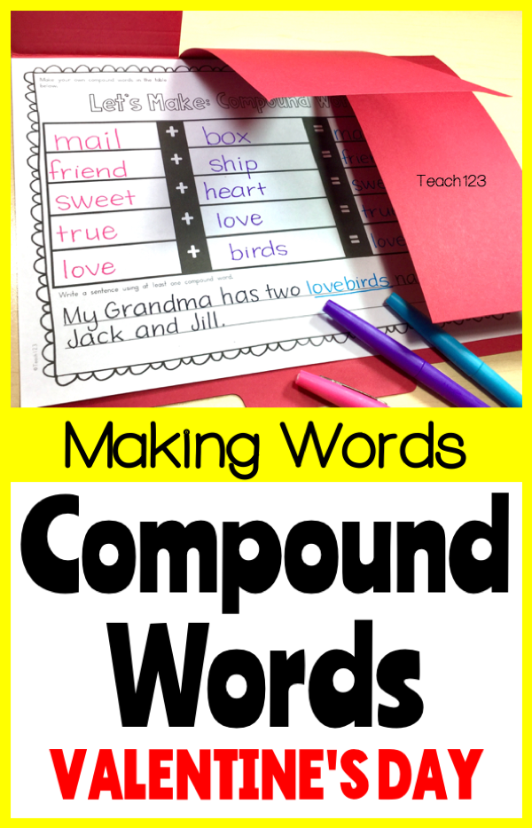 February Compound Words, Inquiry Lesson and a FREEBIE | Teach123