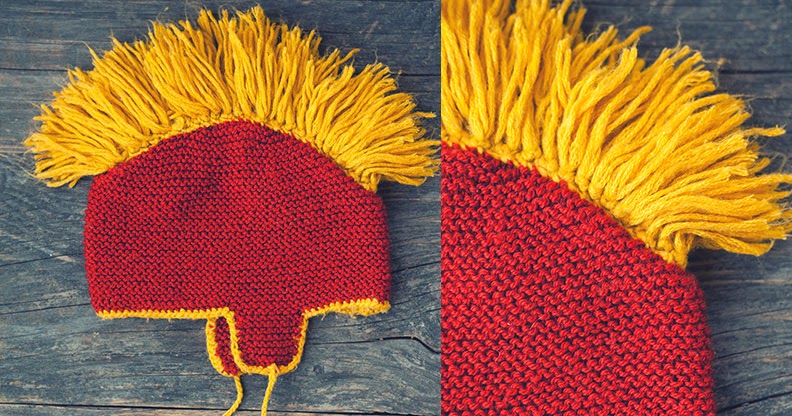 Mohawk or Roman helmet hat