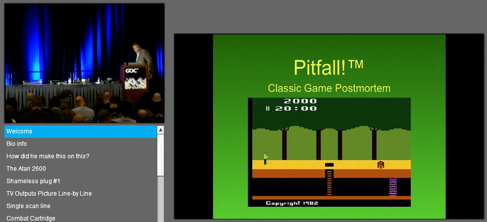 Seattle Retro Gamer: Pitfall! GDC postmortem from David Crane