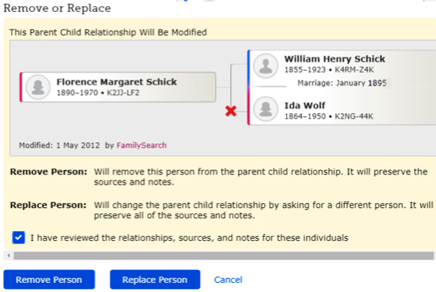 Digging My Family Roots: Fixing Relationships in Family Tree