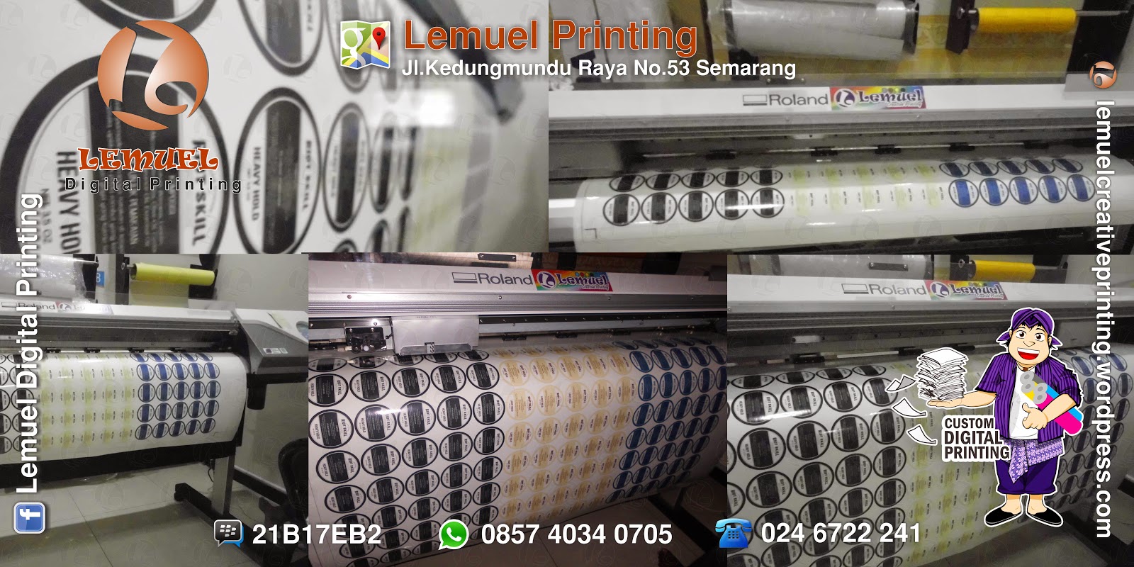 LeMuel Produksi Custom Sticker Vinyl Transparan Berkualitas by ...