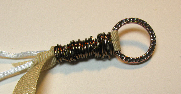 Double-wrapped ribbon bracelet