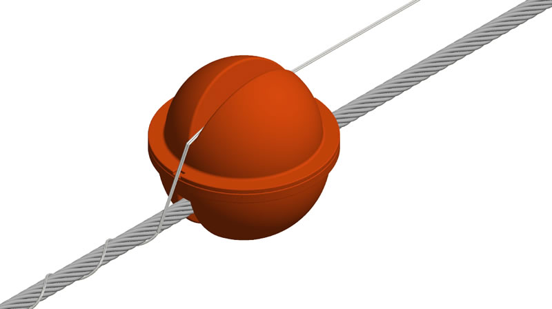 Transmission Line Overview: Warning Sphere without Metal Annexes for ...