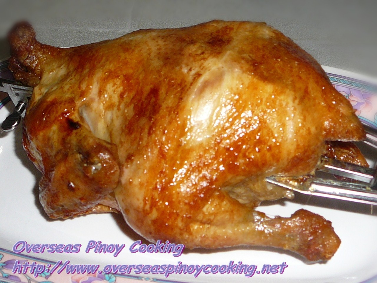Lechon Manok, Oven Rotisserie Roasted Chicken ~ Overseas Pinoy Cooking