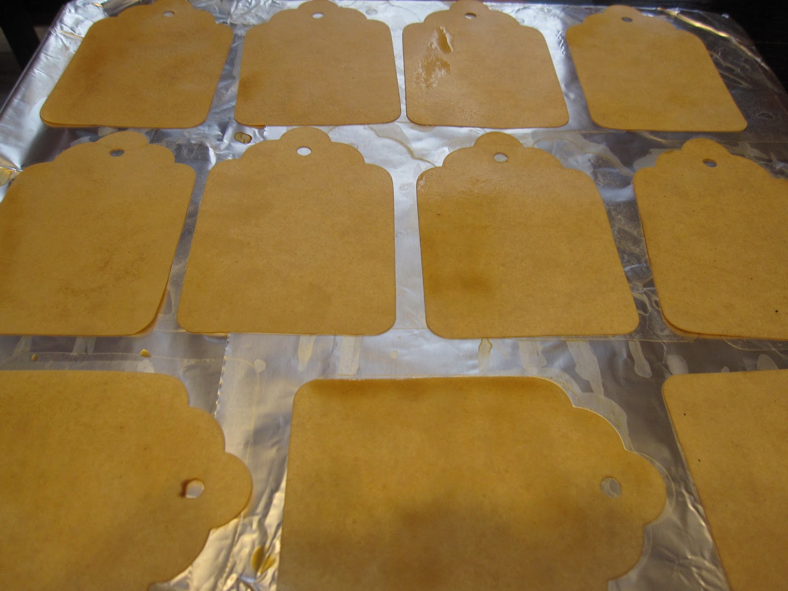 The Frugal Factory: How to Make Coffee Stained Tags