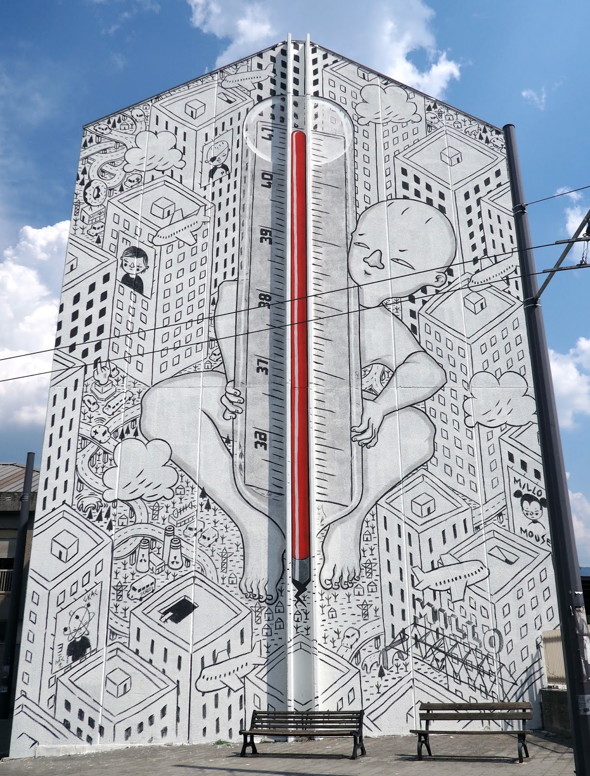 “41 Degrees”, a new mural by Millo in Avellino, Italy – StreetArtNews