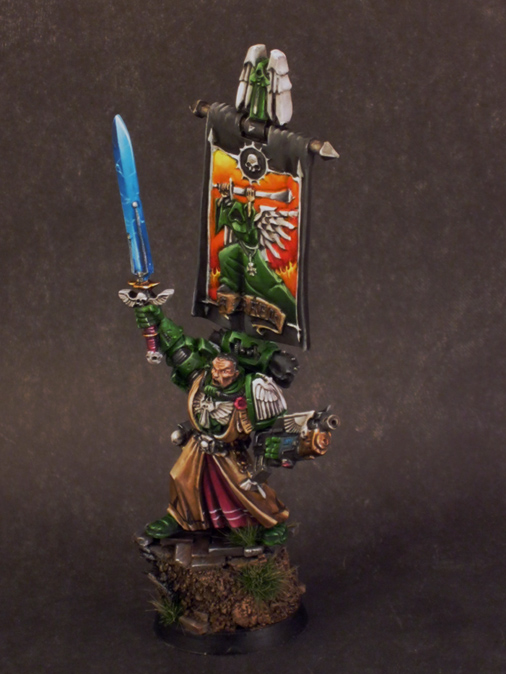 samson minis: Finished! Azrael, Grand Master of the Dark Angels