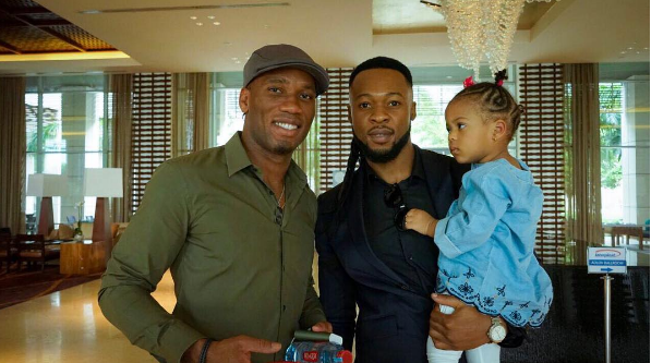 Flavour & Daughter Pictured With Drogba