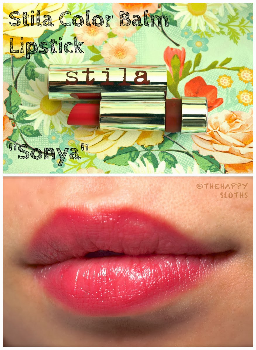 Stila Color Balm Lipstick in "Sonya": Review and Swatches | The Happy ...