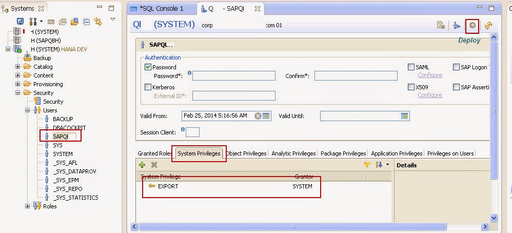 Sap Basis Sap Dbtech Jdbc 258 Insufficient Privilege