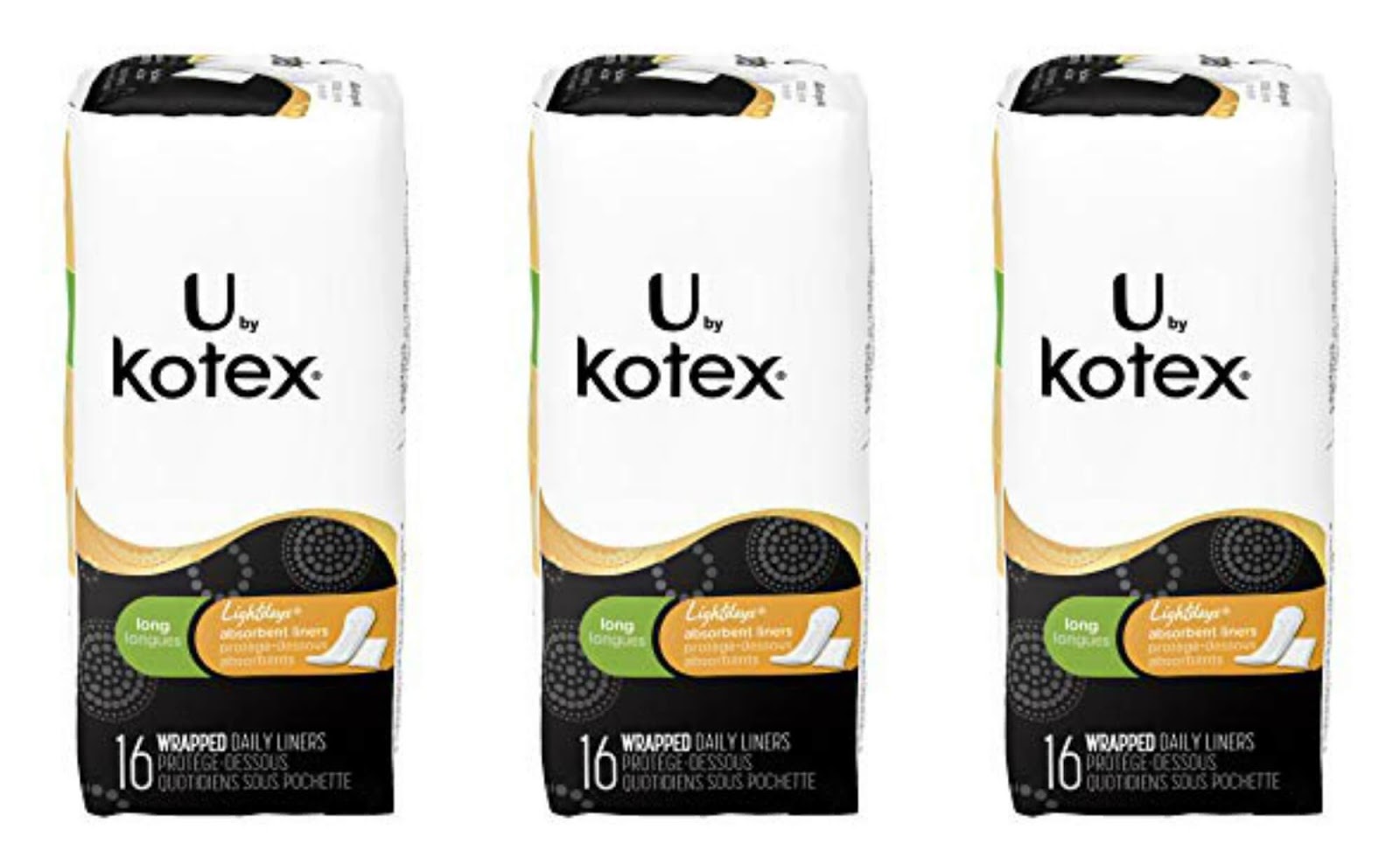 U By Kotex Pantiliners 34 Cents Per Pack!