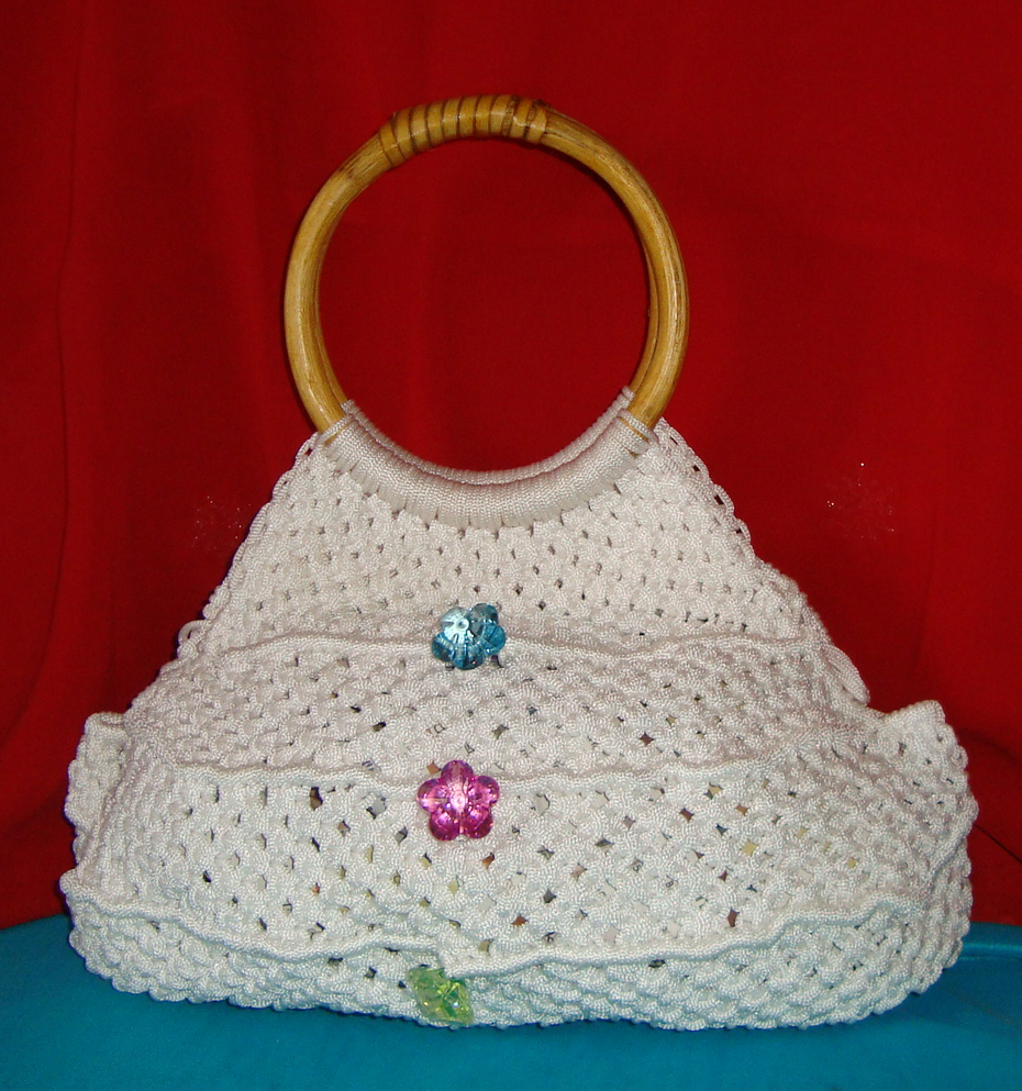 Macrame/Cord Bags ~ Pratibha Art & Craft