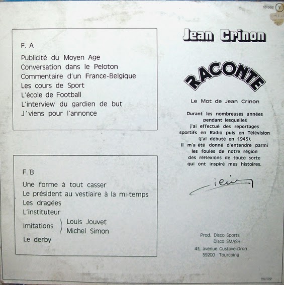 les sensass sillons: Jean Crinon - Raconte