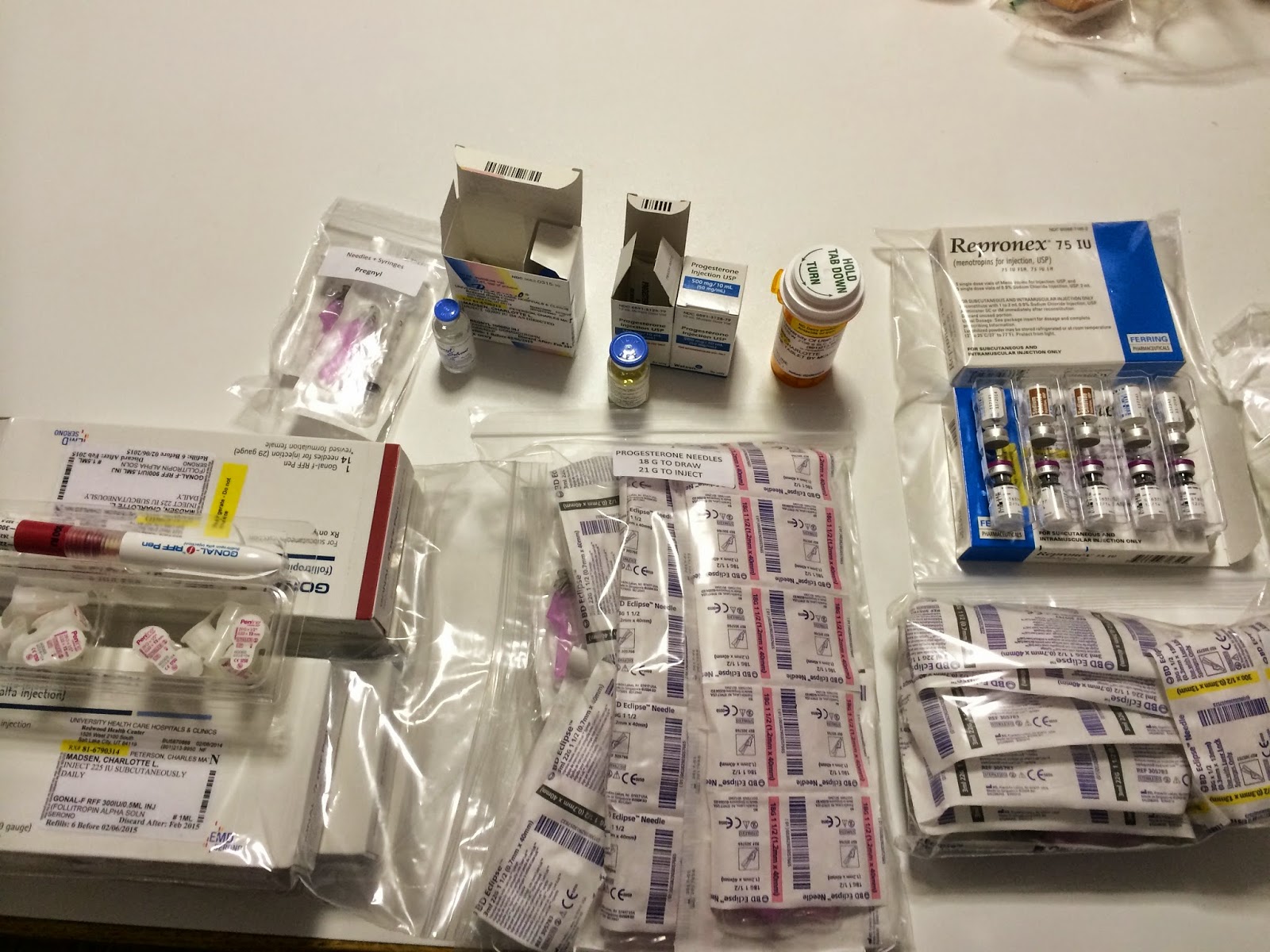 The Road To Baby Madsen: Our IVF Journey: IVF Cycle #1: The Shots