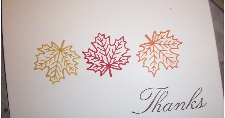 ToniStamps: Simple Fall note card