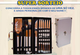 Super Sorteio - Kit Churrasco e vários brindes - Tudo aqui é grátis!