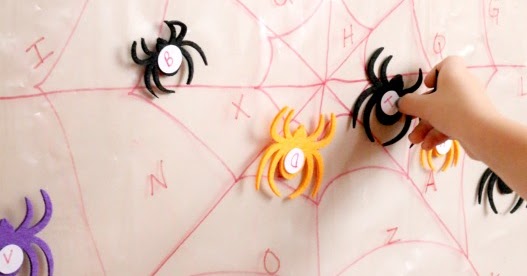 Letter Matching Spider Web Activity for Preschoolers | School Time Snippets