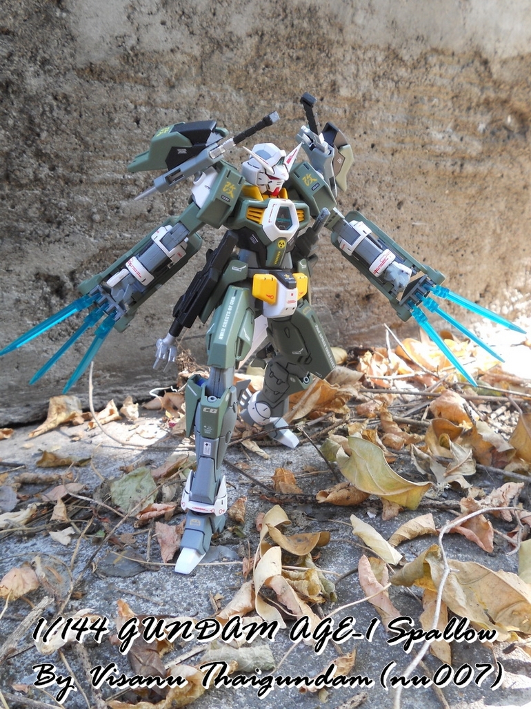GUNDAM GUY: 1/144 GUndam AGE-1 Spallow - Custom Build