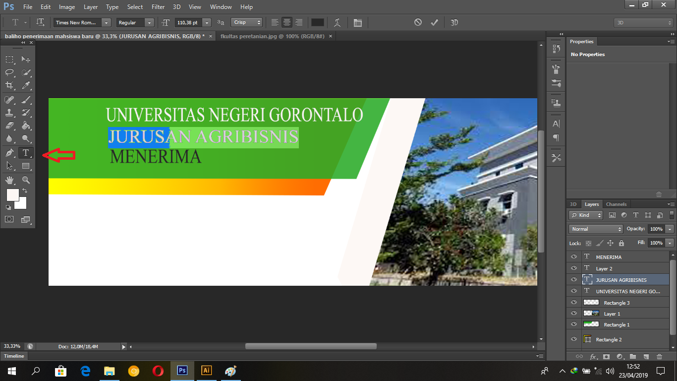 cara membuat desain baliho dengan photoshop CS6