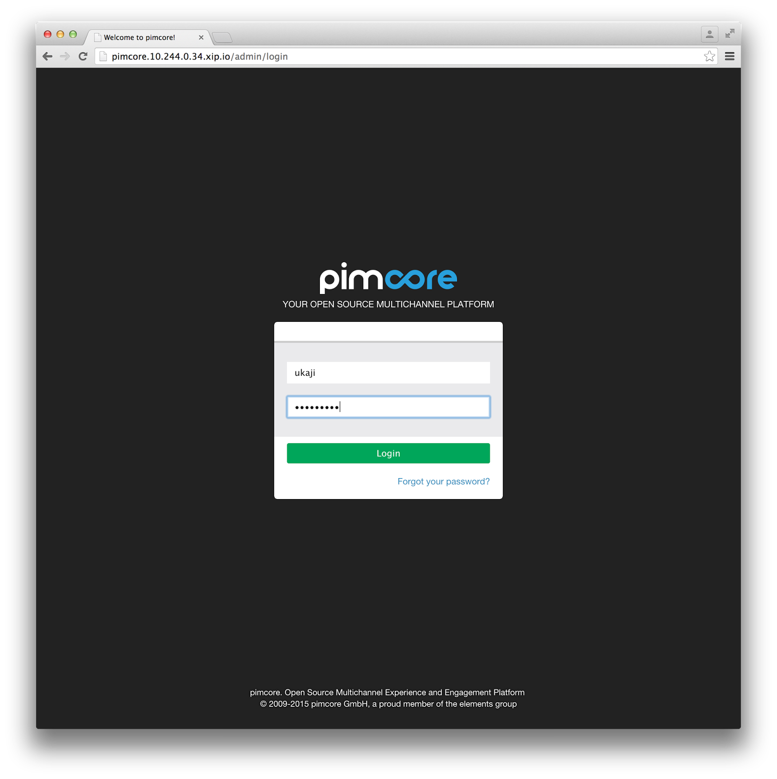 日本Cloud Foundryグループ ブログ: pimcore を Cloud Foundry で動かす