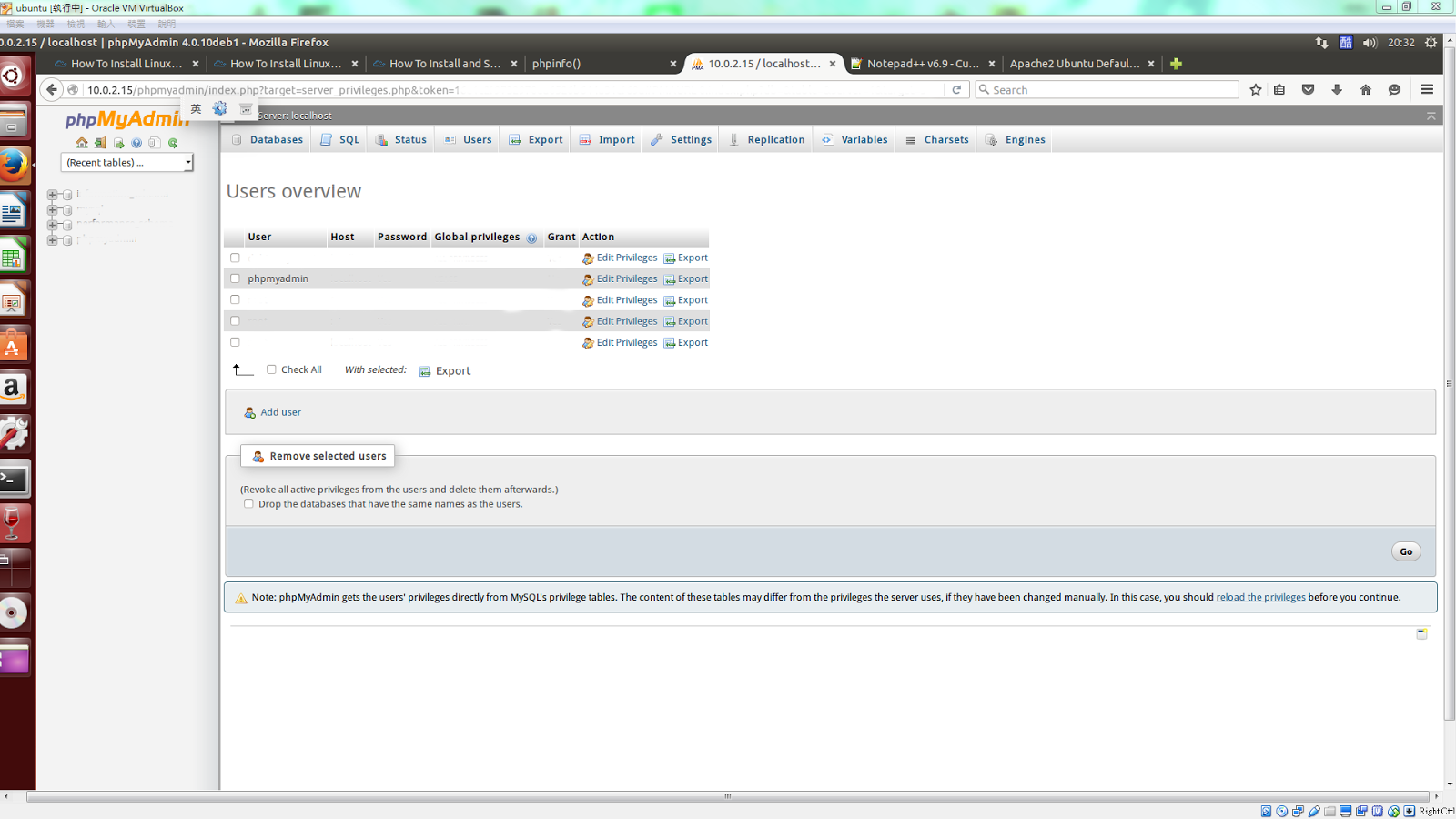 ミクのブロガー On Ubuntu Install Apache2 And Mysql And Php5 And Phpmyadmin 7719
