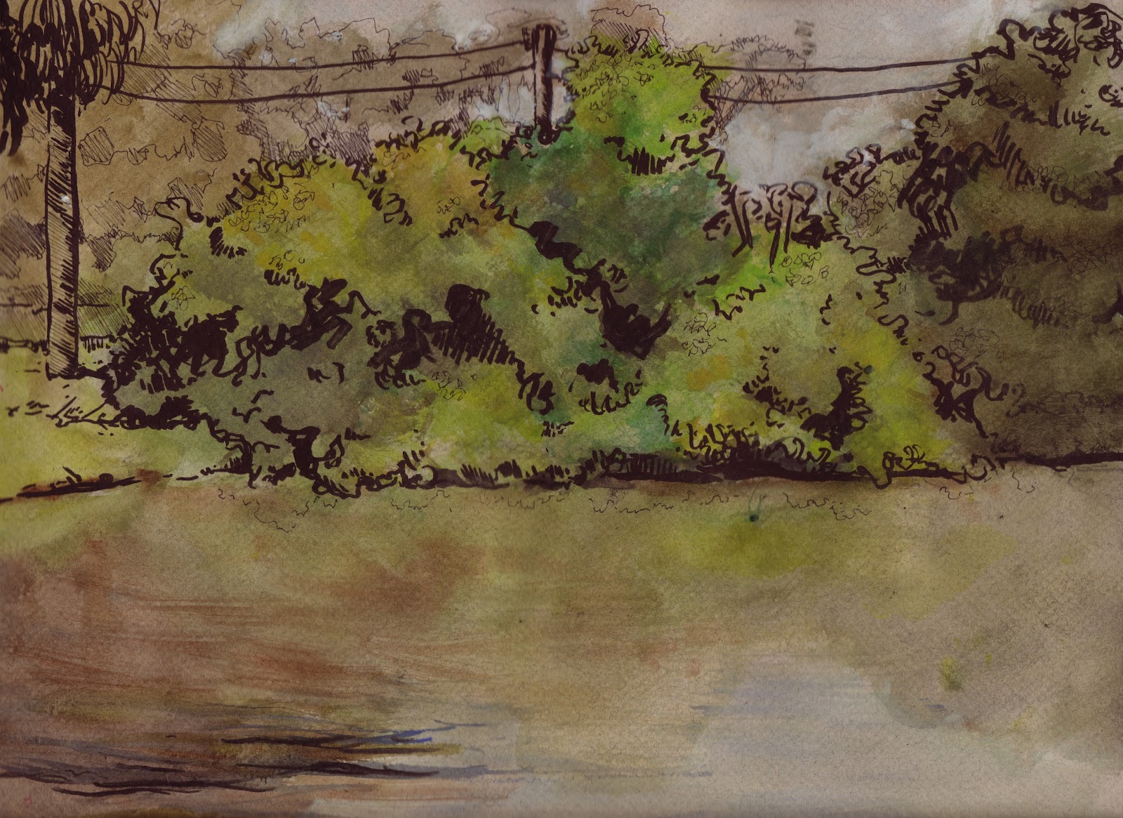An Art Blog: dreary day landscape