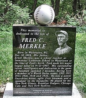 Old Time NY Giants Player: Fed Merkle & The Legendary Story "Merkle's ...