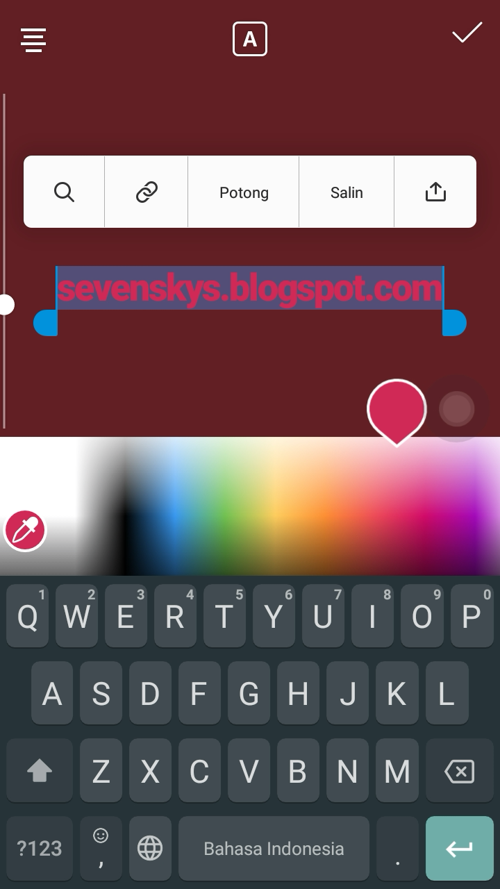 Cara Membuat Font Gradasi di Instagram Story