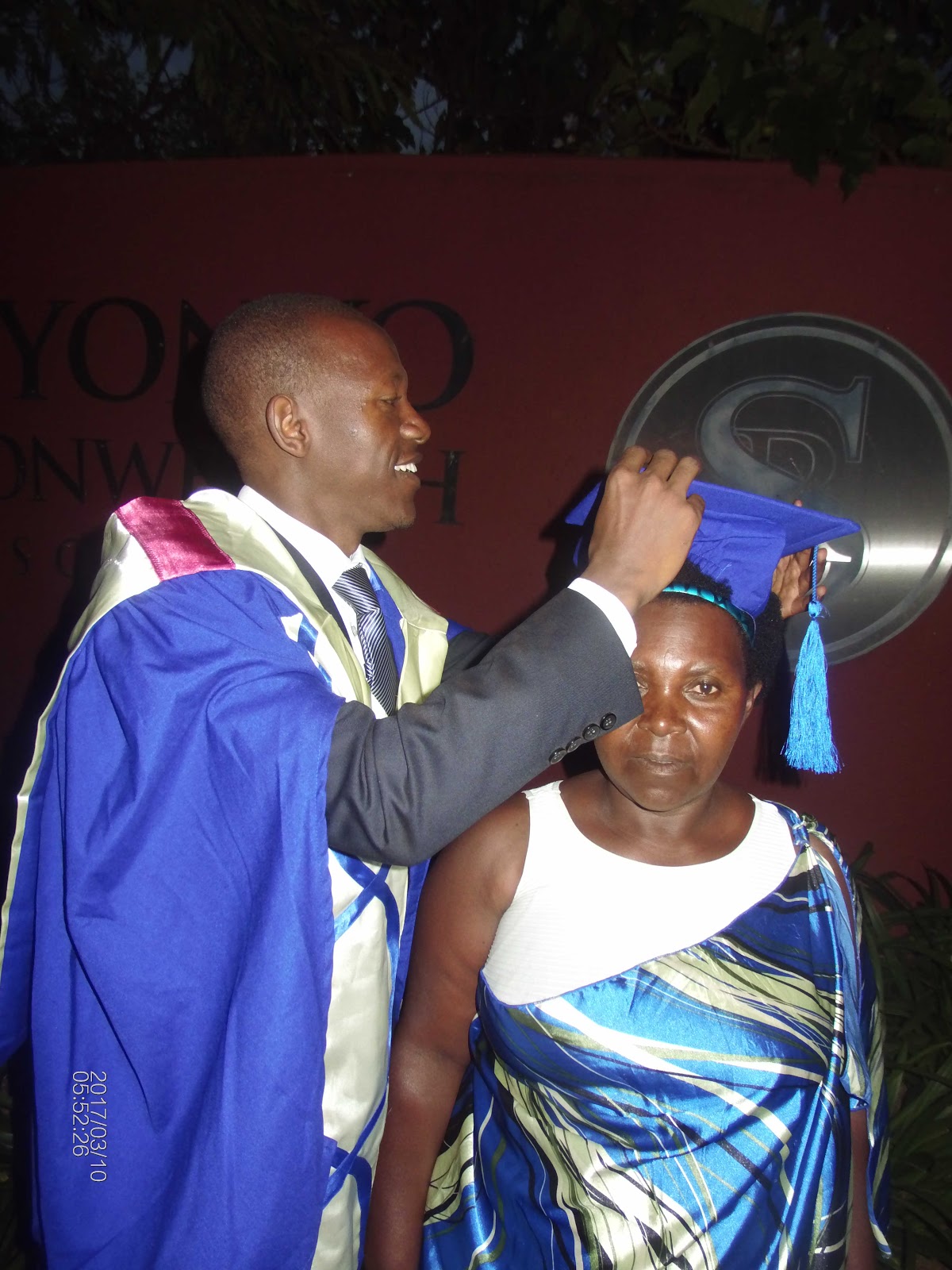 EMMANUEL RUTAYISIRE: GRADUATION PHOTOS-CAVENDISH UNIVERSITY UGANDA