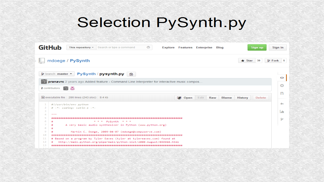 Audio Programming In Python: 2. Creating Audio with PySynth