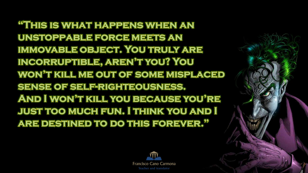 Estantes en el aula: Batman: Frases míticas