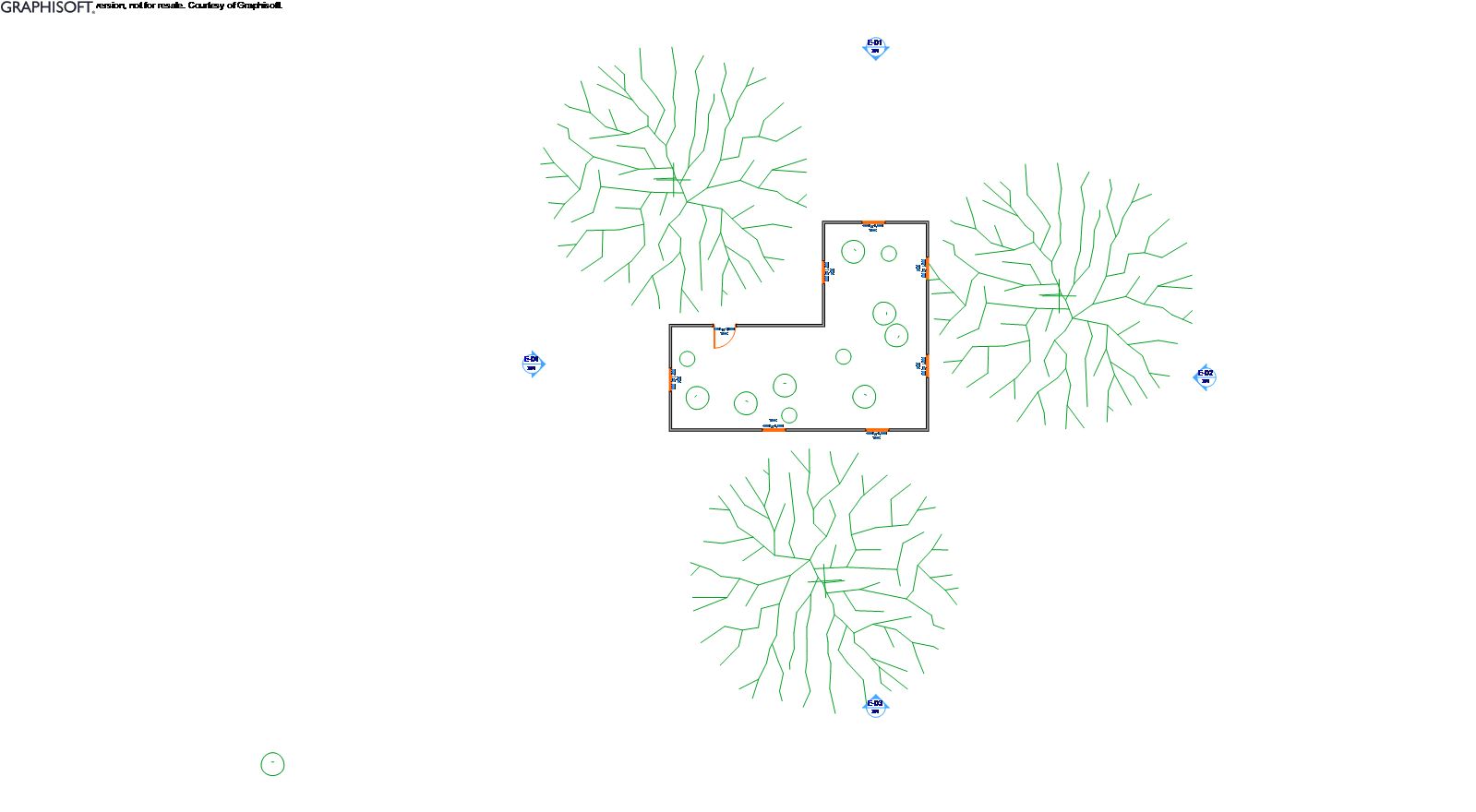 akau694: FLOOR PLAN - Treehouse (ArchiCAD)