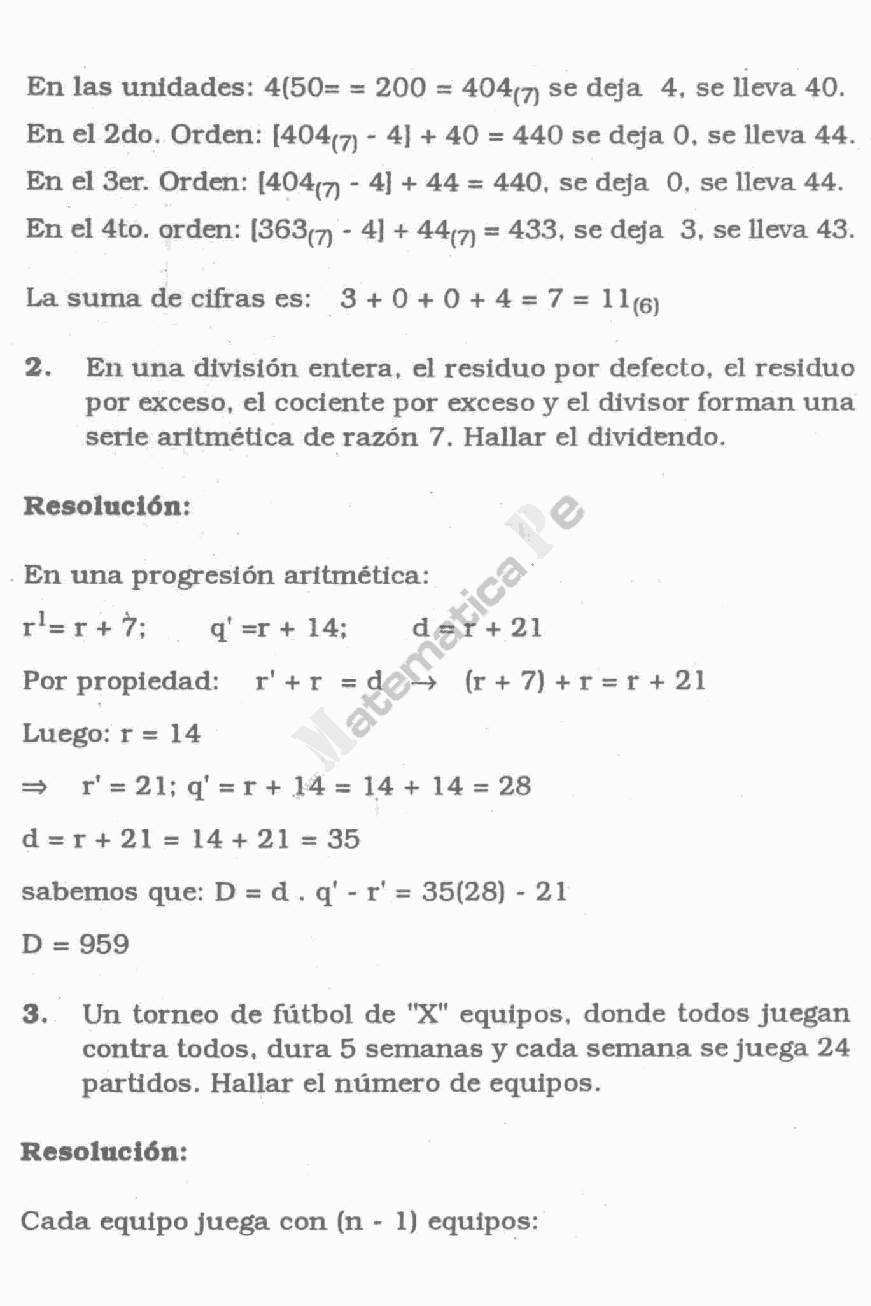 CUATRO OPERACIONES EJERCICIOS RESUELTOS PDF ARITMÉTICA PREUNIVERSITARIA ...