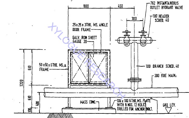 Online Open University: Fire Hydrant with Hose Box - Detail Layout