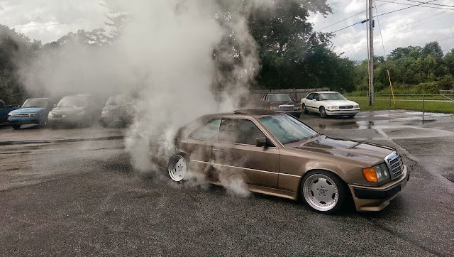 Mercedes-Benz W124 Coupe Stance Style on OZ AMG Aero's | BENZTUNING