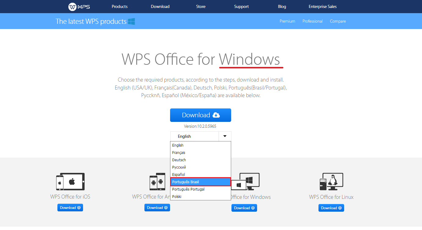 Como intalar o WPS no Windows