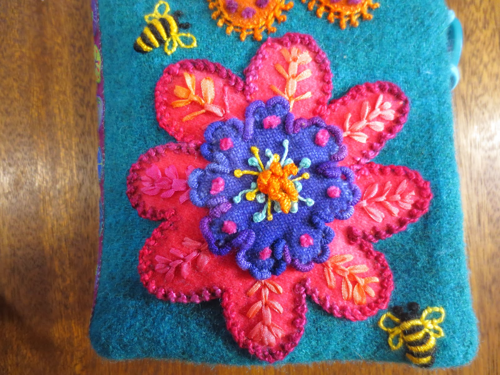 Art Journey: Wool Embroidery on a Sewing Kit