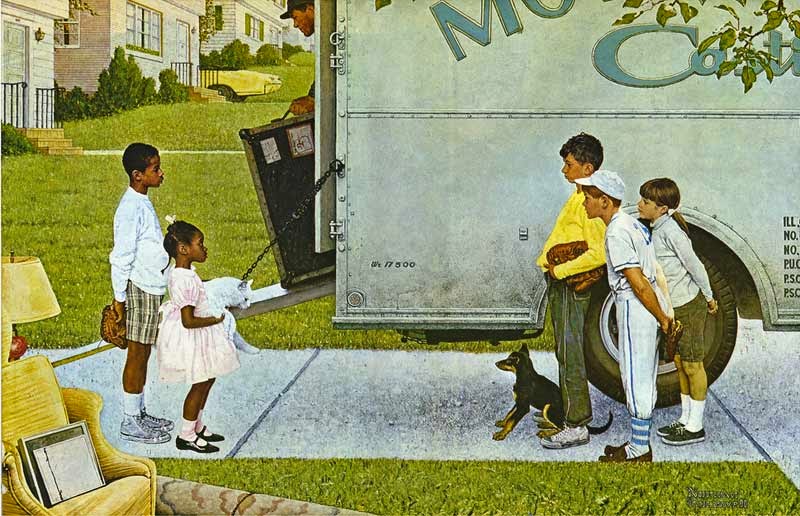 English-at-first-sight: The Problem We All Live With_Norman ROCKWELL