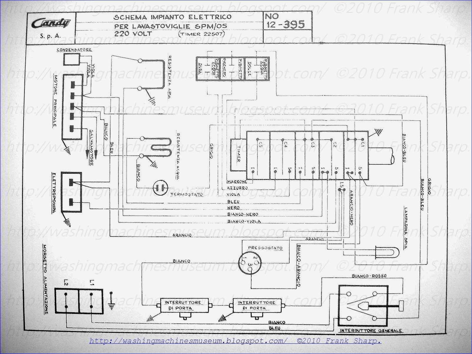 Washer Rama Museum ™: CANDY SPM/05 SCHEMATIC DIAGRAM.